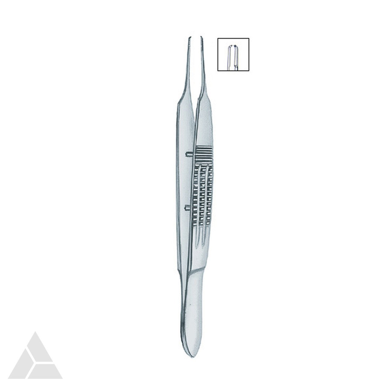 Castroviejo Suture Forceps, 1x2 Angled Teeth, 0.12 mm Teeth